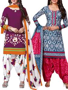 Buy online Multi Colored Unstitched Combo Suit from Suits & Dress ...