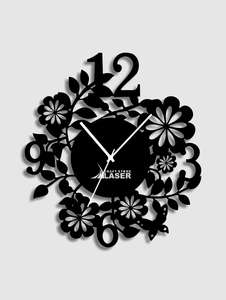Buy online Laser Cut Designer Numeric Flower Wall Clock from Clocks for ...