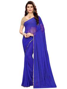 Buy online Spiral Embellished Saree With Blouse from ethnic wear for ...