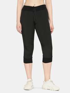 Buy online Black Mid Rise Yoga Pants from bottom wear for Women by Da ...