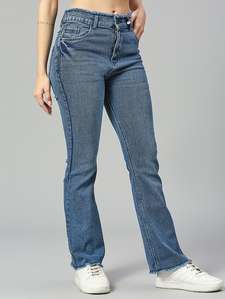 Buy online Women's Plain Bootcut Jeans from Jeans & jeggings for Women ...