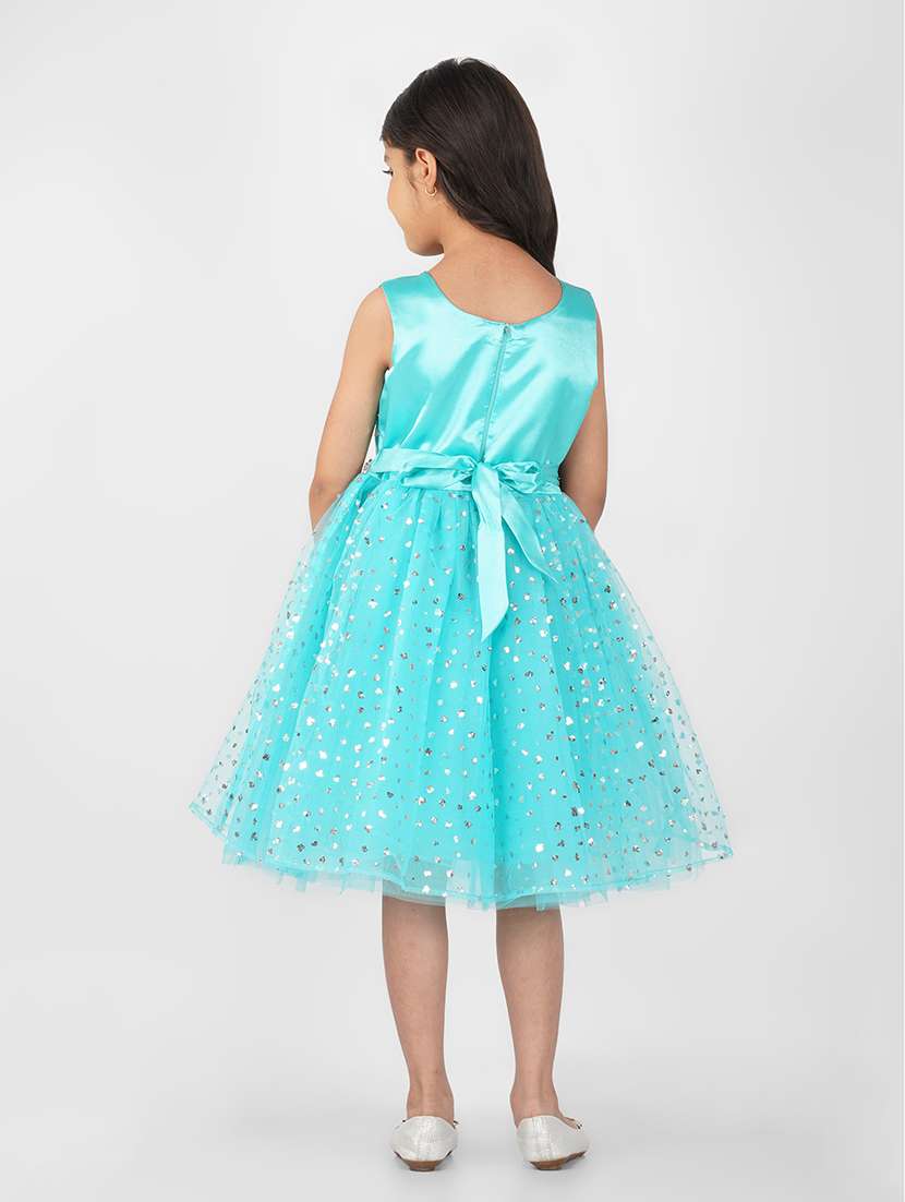 Buy online Girls Round Neck Net Flare Frock from girls for Women by Toy ...