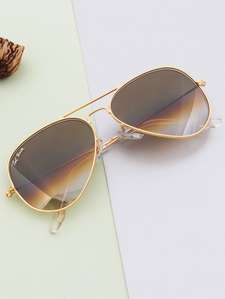 Buy online Ted Smith Brown Graded Aviator Sunglasses For Men Women|full ...