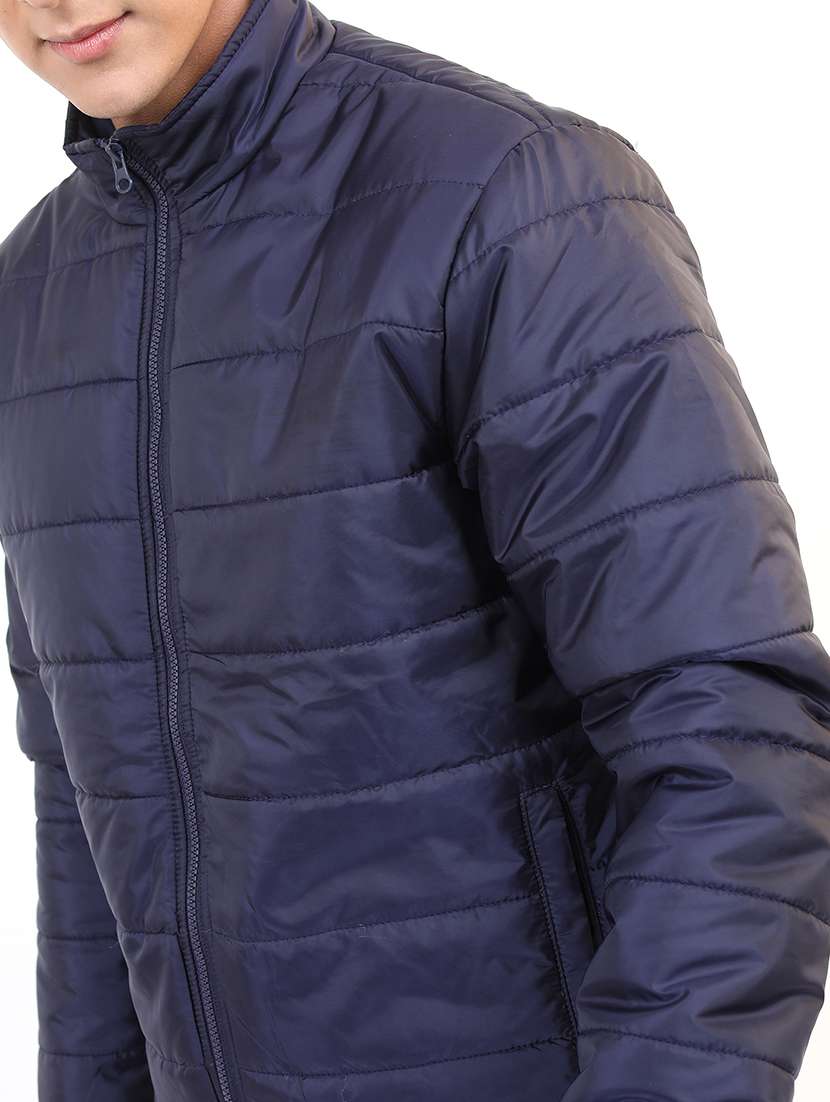 Buy online Men Solid Long Sleeve Quilted Jacket from Jackets for Men by ...