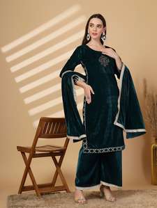 Buy online Women Embellished Winter Wear Suit Set from Sets for Women by Clora Creation for ...