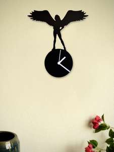 Buy online Open Wings Angel Clock from Clocks for Unisex by Silhouette ...